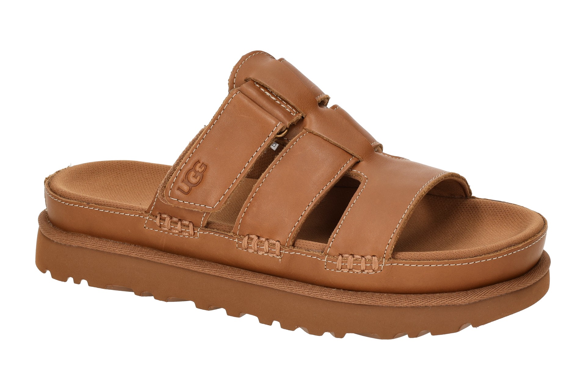 UGG Goldenstar Slide Pantolette braun tan 1154652 | Schuhhaus Strauch