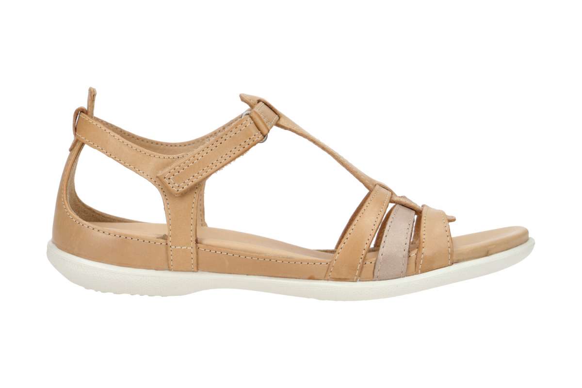 Ecco Flash Damen T-Steg Sandale hellbraun | Schuhhaus Strauch