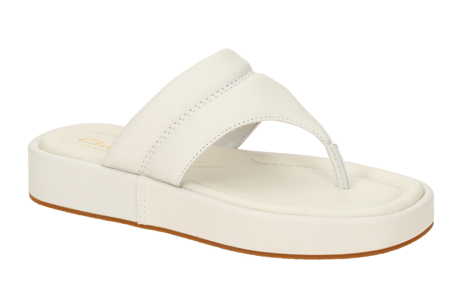 Clarks Alda Walk Pantolette weiß Plateau 26176262 | Schuhhaus Strauch
