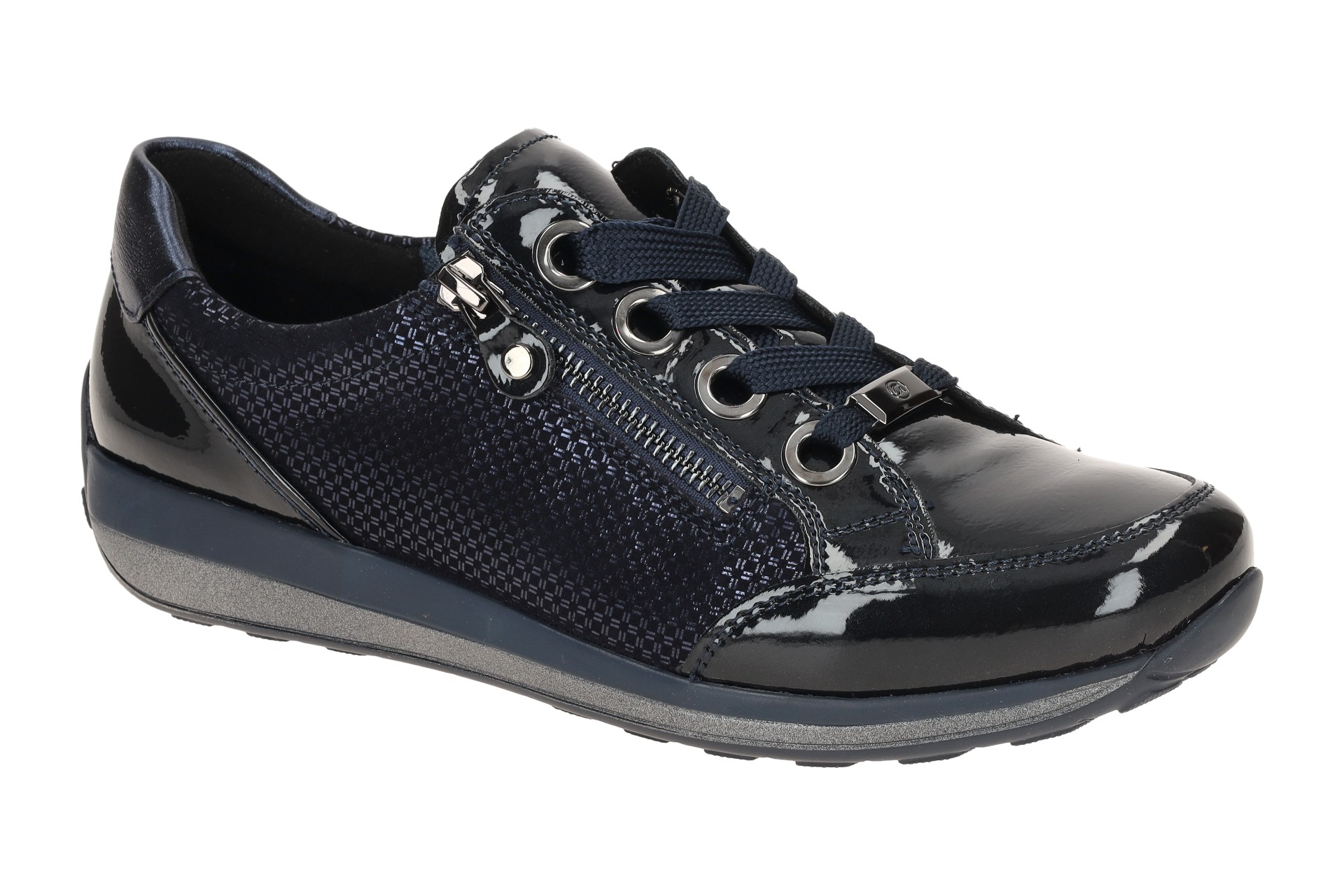 ARA Osaka Schuhe Sneaker blau Metallic Lack 12-64587 | Schuhhaus Strauch