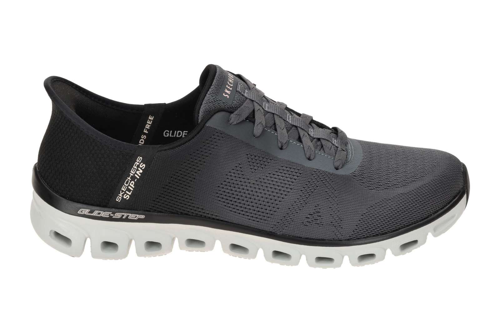 Skechers Glide Step Schuhe grau schwarz Slip-Ins 104566 | Schuhhaus Strauch