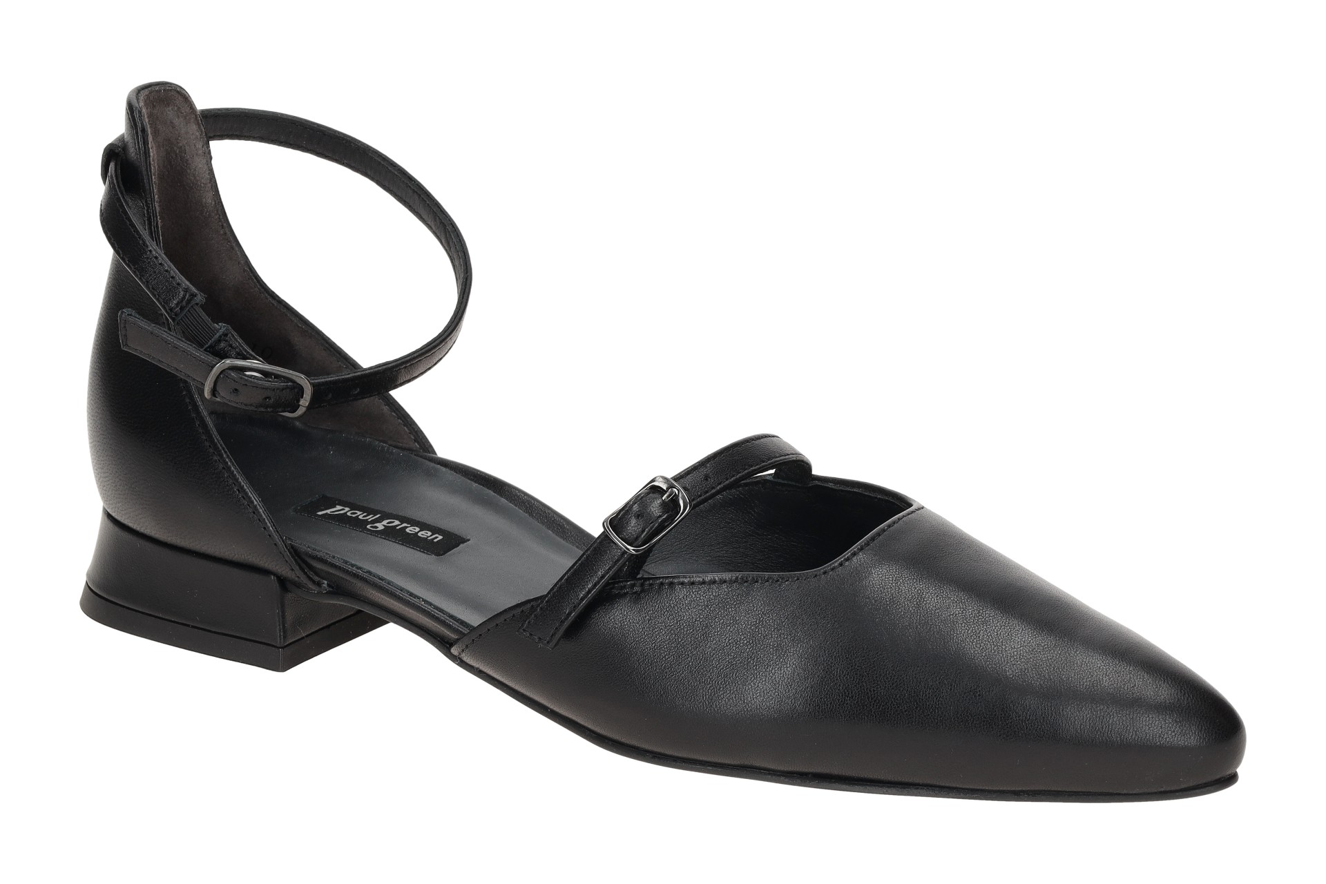 Riemchen Pumps Geschlossen Schwarz