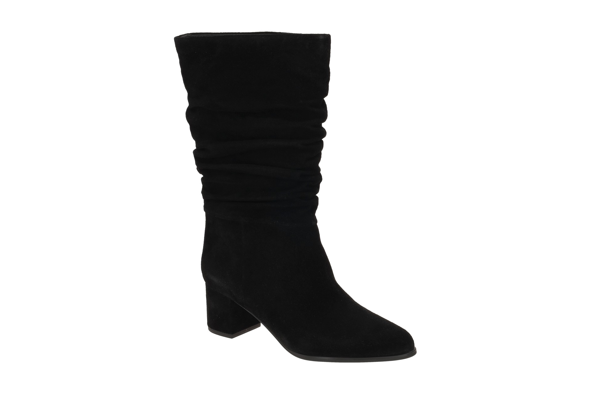 Peter Kaiser Stiefel schwarz gerafft 75324 | Schuhhaus Strauch