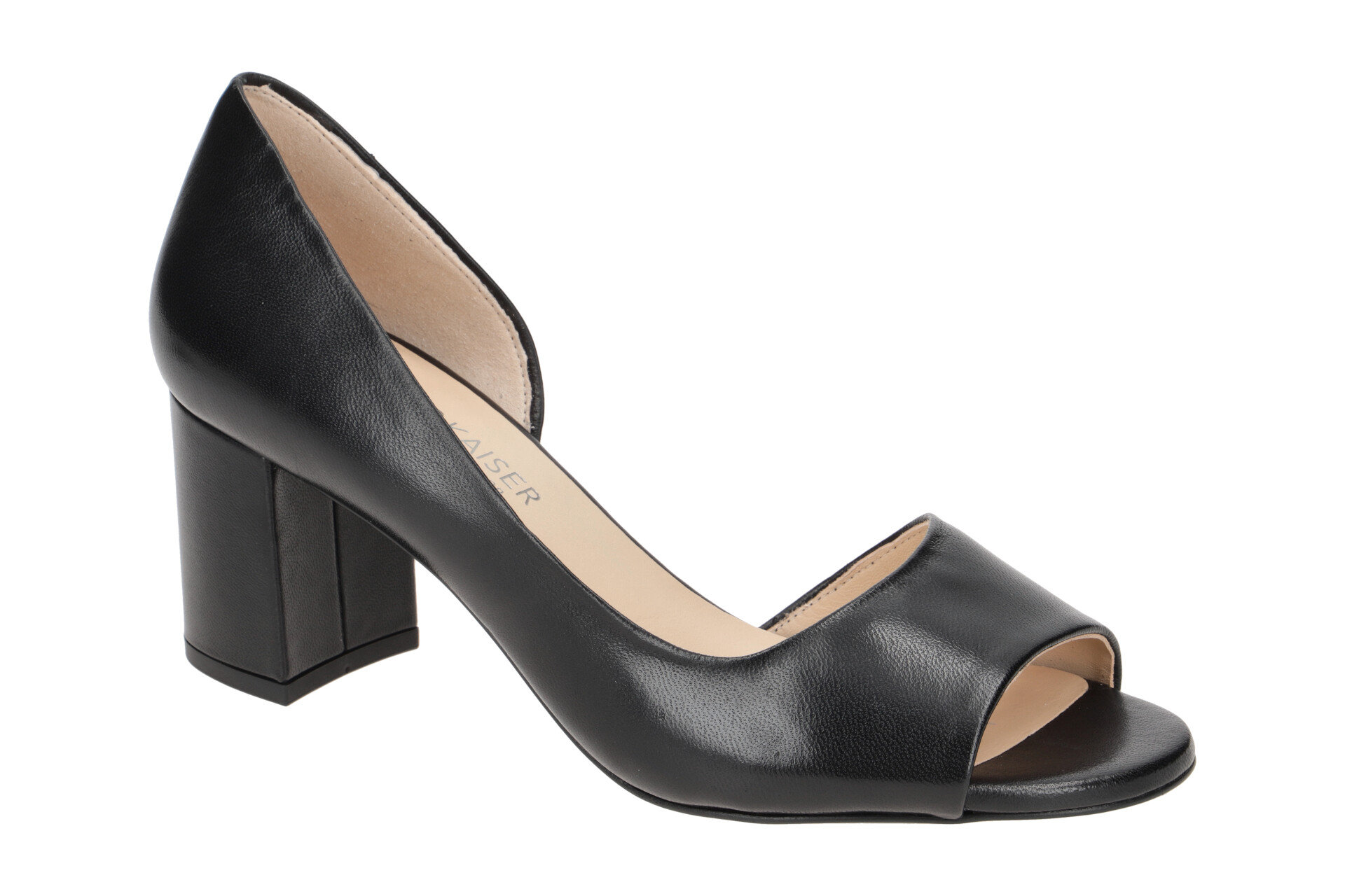 Peter Kaiser Jasmin Schuhe Peep-Toes schwarz 06149 | Schuhhaus Strauch