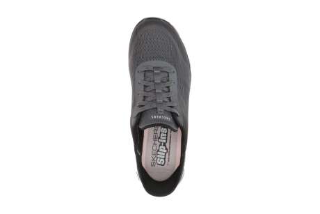 Skechers Glide Step Schuhe grau schwarz Slip-Ins 104566 | Schuhhaus Strauch