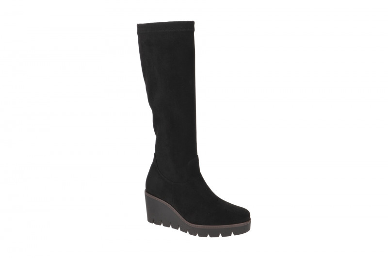 Gabor Schaft Stiefel schwarz M-Stretch 34.789.47 | Schuhhaus Strauch