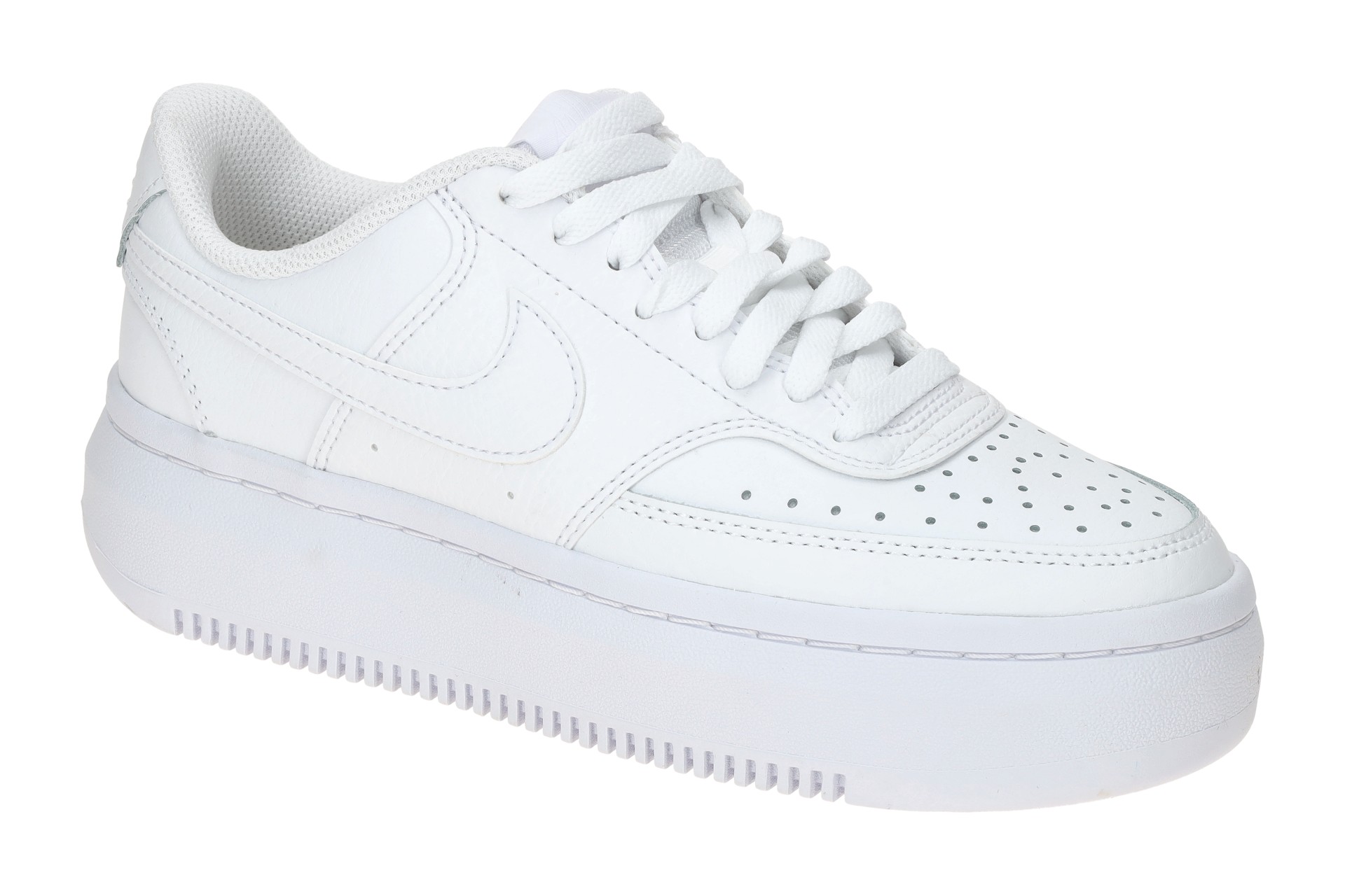 NIKE Court Vision Alta Sneaker weiß Damen Plateau | Schuhhaus Strauch