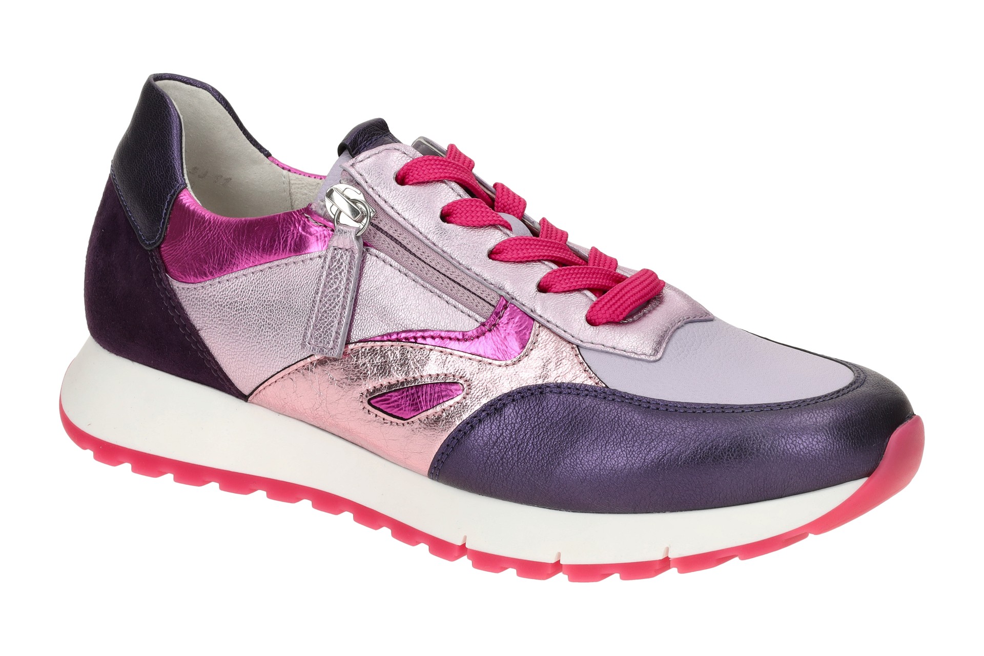 Gabor comfort Sneaker Schuhe lila metallic 62.488.58 | Schuhhaus Strauch