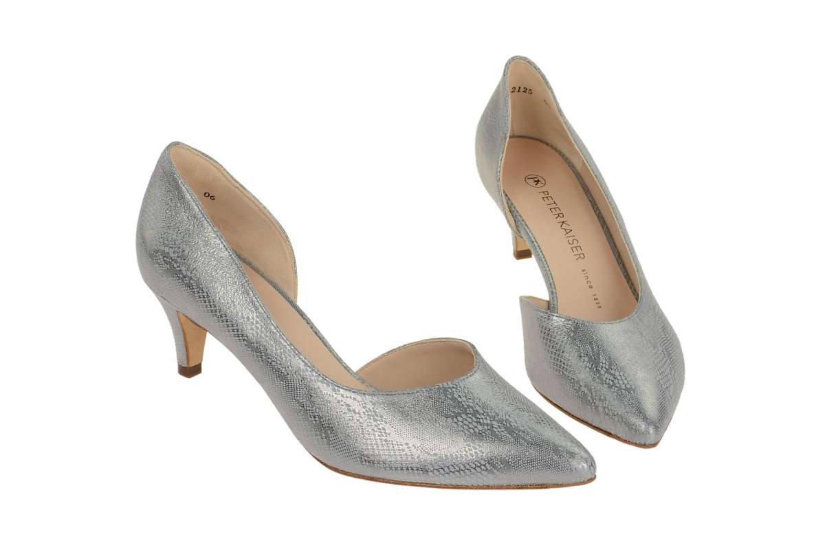 Pumps Grau Silber