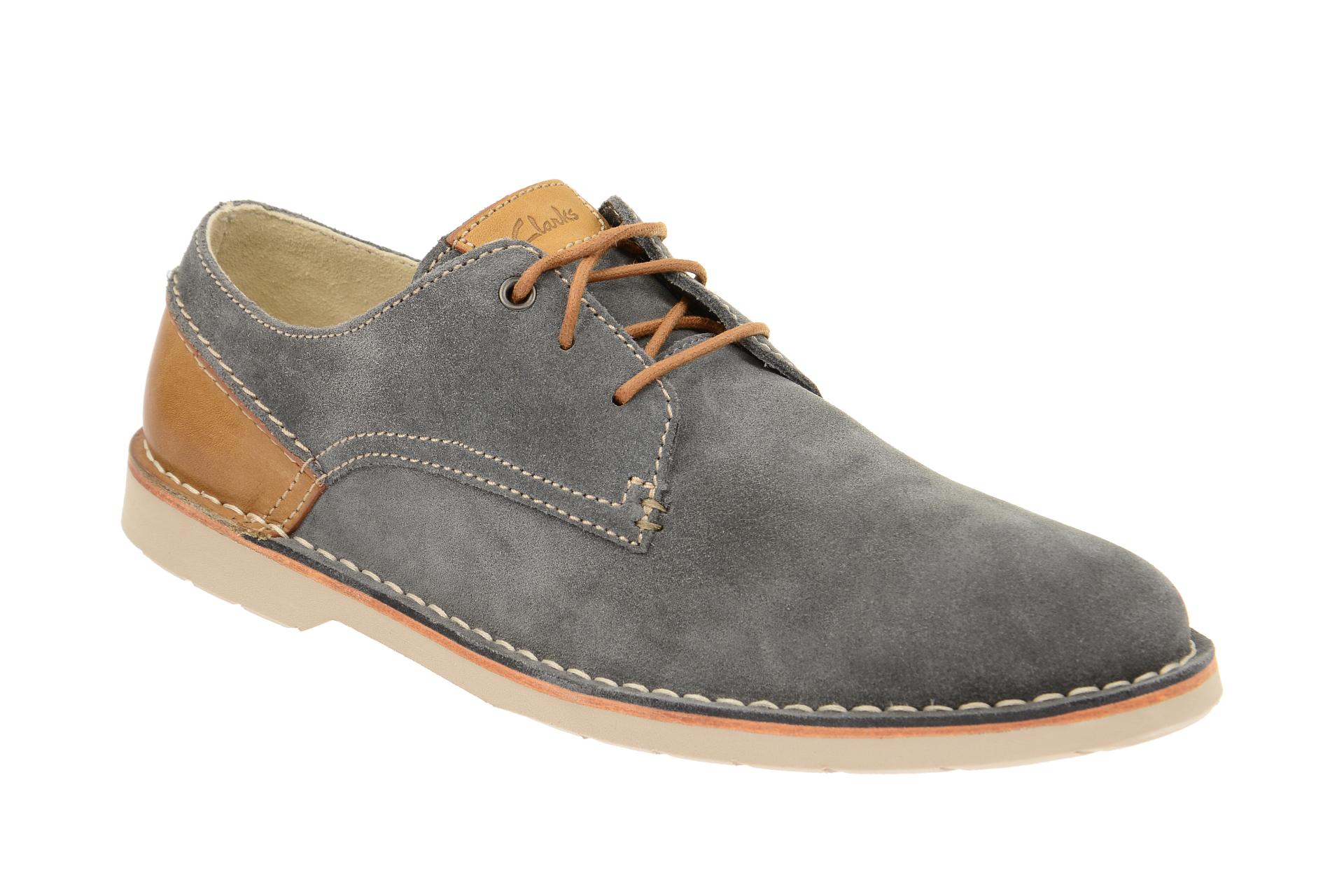 Clarks Hinton Fly Schuhe blau grau | Schuhhaus Strauch
