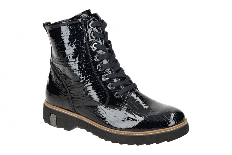Waldläufer Kitomi Winter Stiefel blau notte Lack K-Weite | Schuhhaus ...