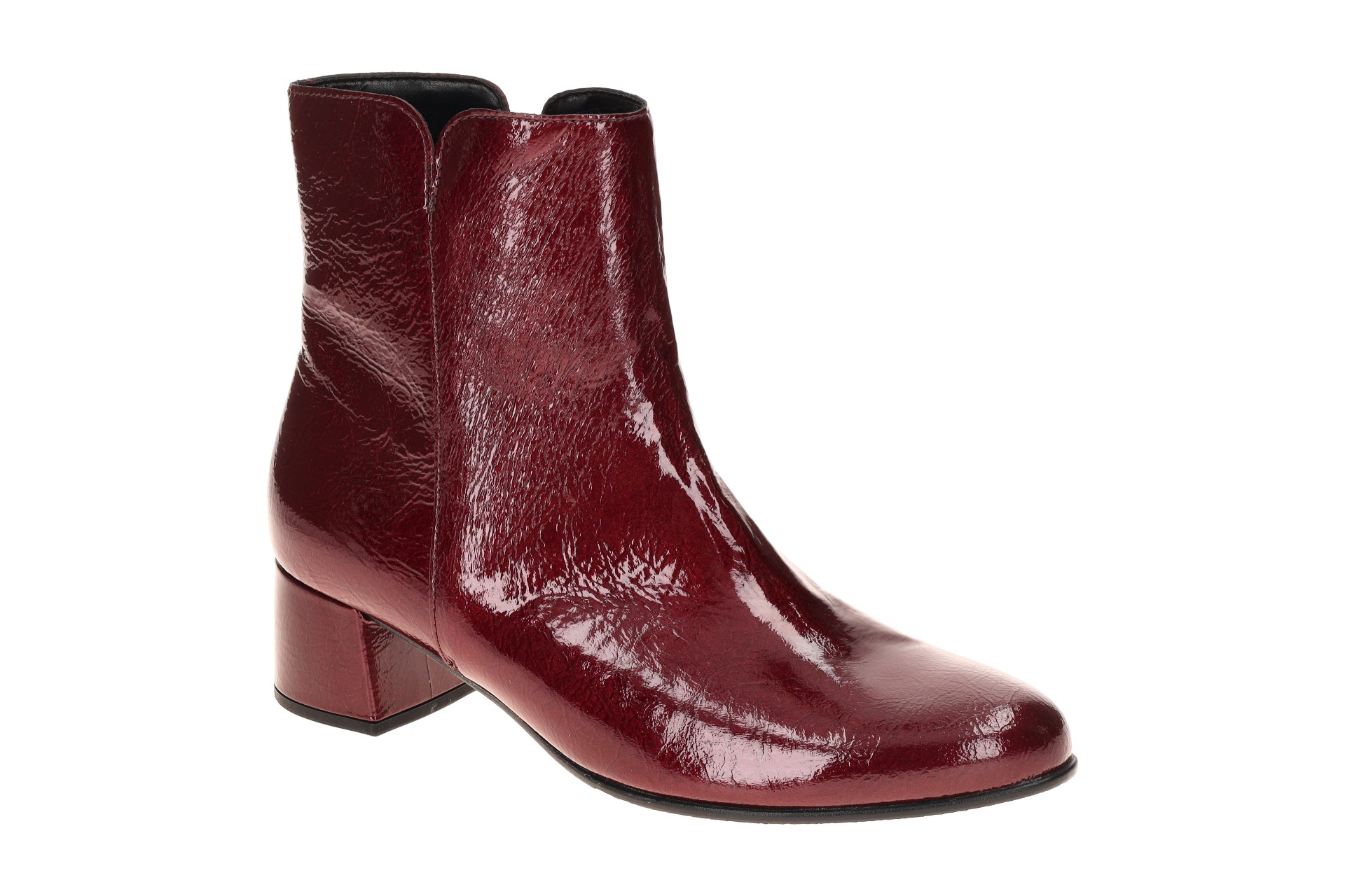 Gabor elegante Stiefelette bordo rot Lack 75.680.95 | Schuhhaus Strauch