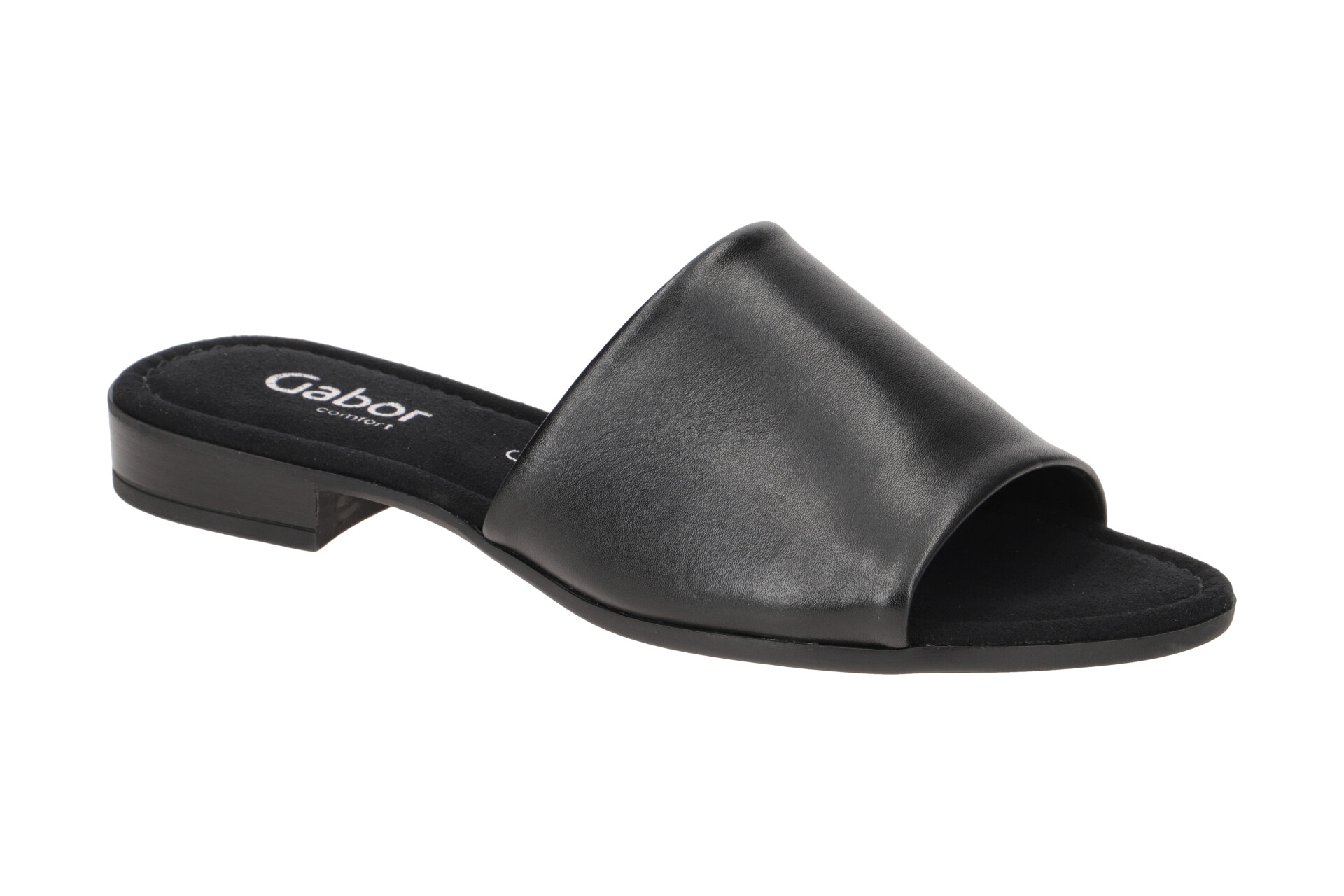 Gabor Pantolette schwarz Glattleder 42.790.57 | Schuhhaus Strauch