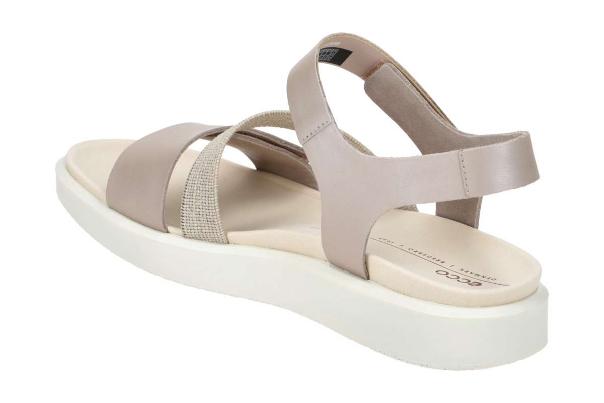 Ecco Flowt Sandalen grau Seidenglanz 273713 | Schuhhaus Strauch