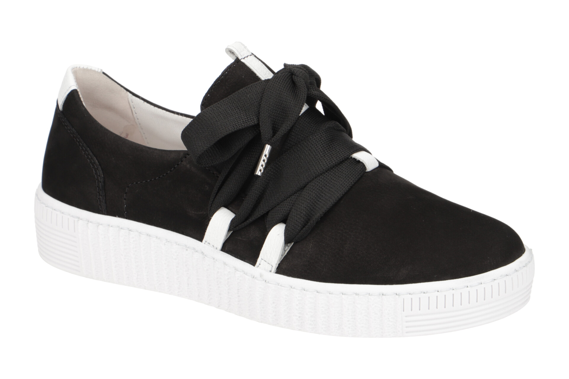 Gabor Schuhe schwarz Nubuck Slipper 83.333.17 | Schuhhaus Strauch