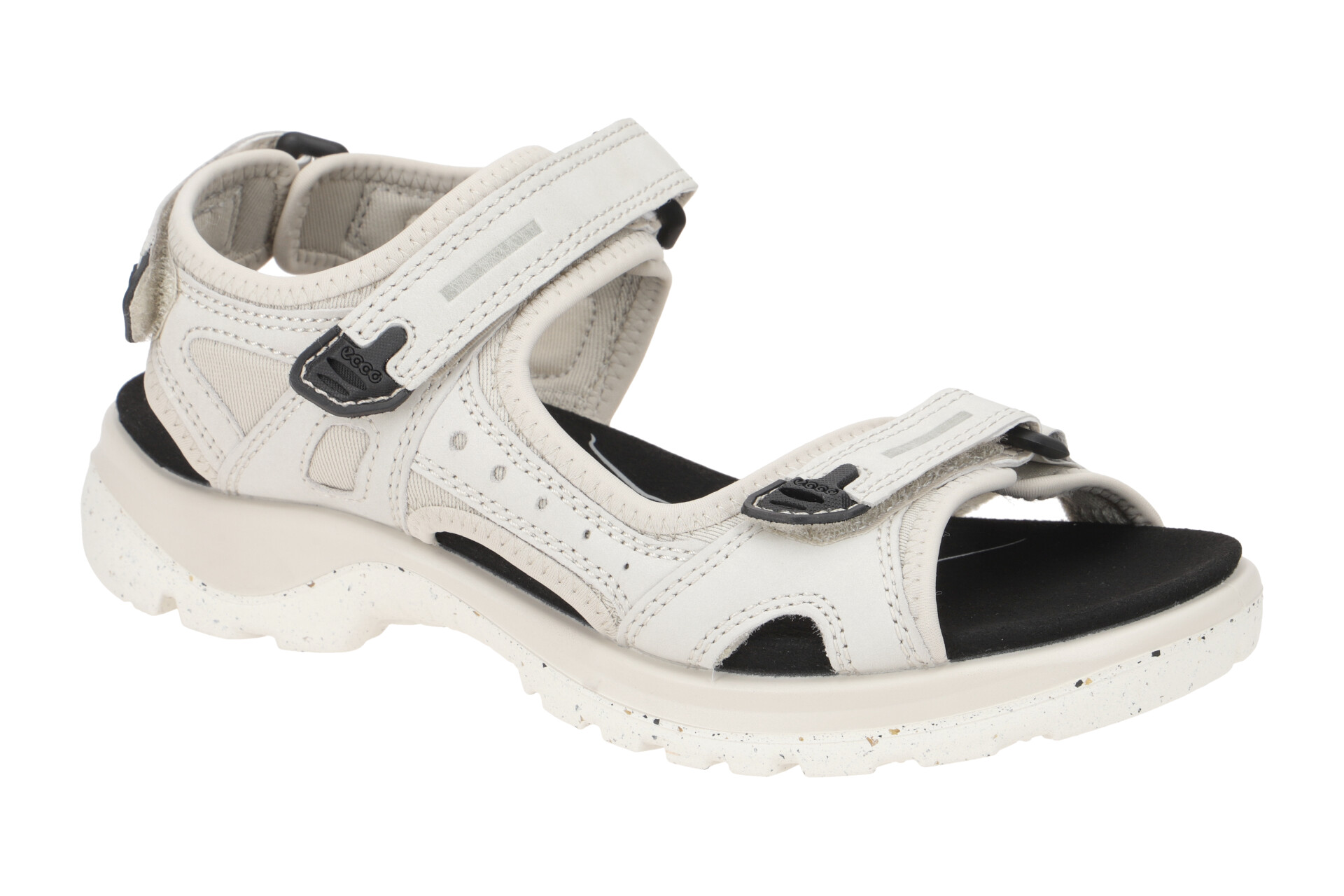 Ecco Offroad Plus Damen Sandale grau gravel | Schuhhaus Strauch