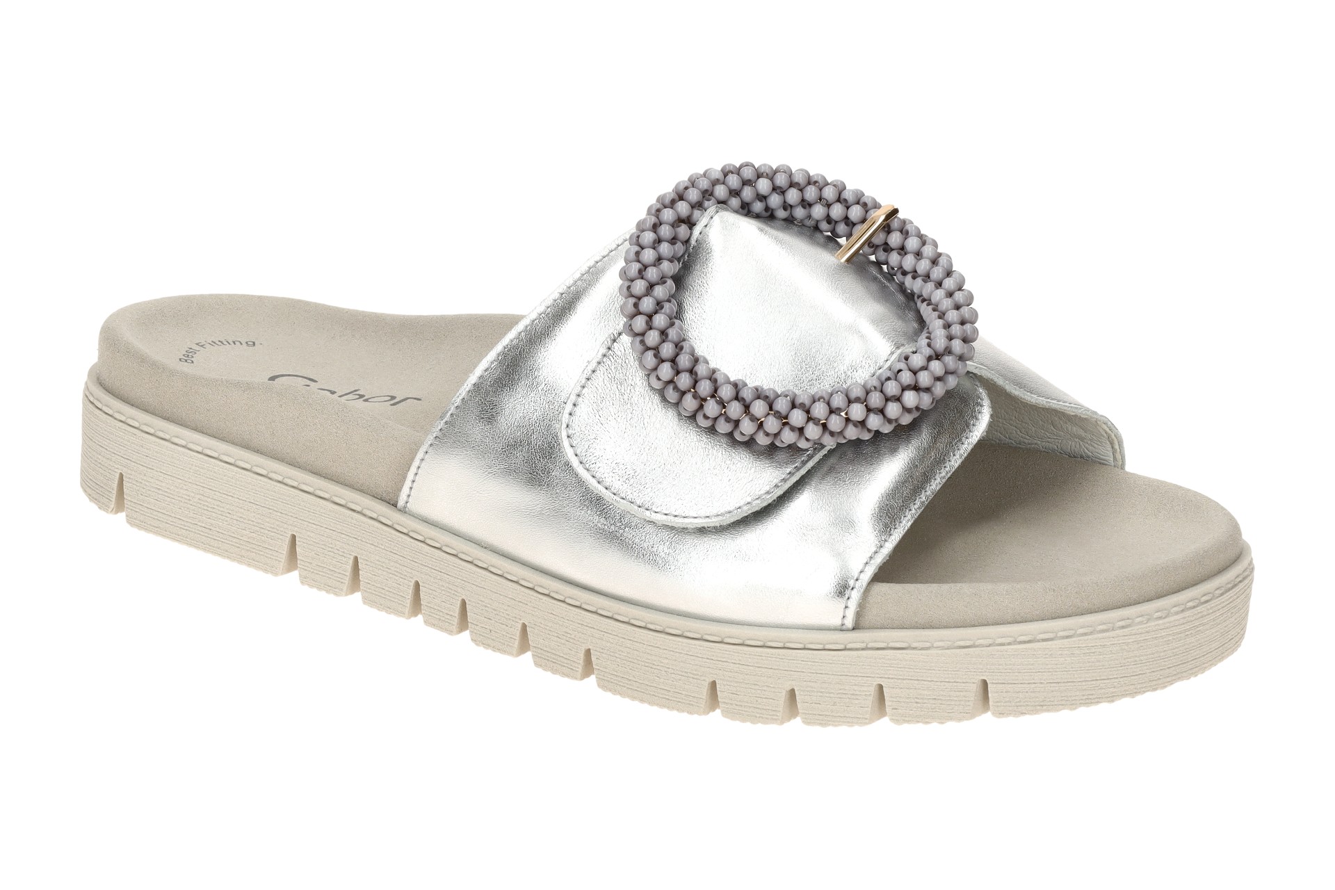 Gabor Pantolette silber metallic 83.745.61 | Schuhhaus Strauch