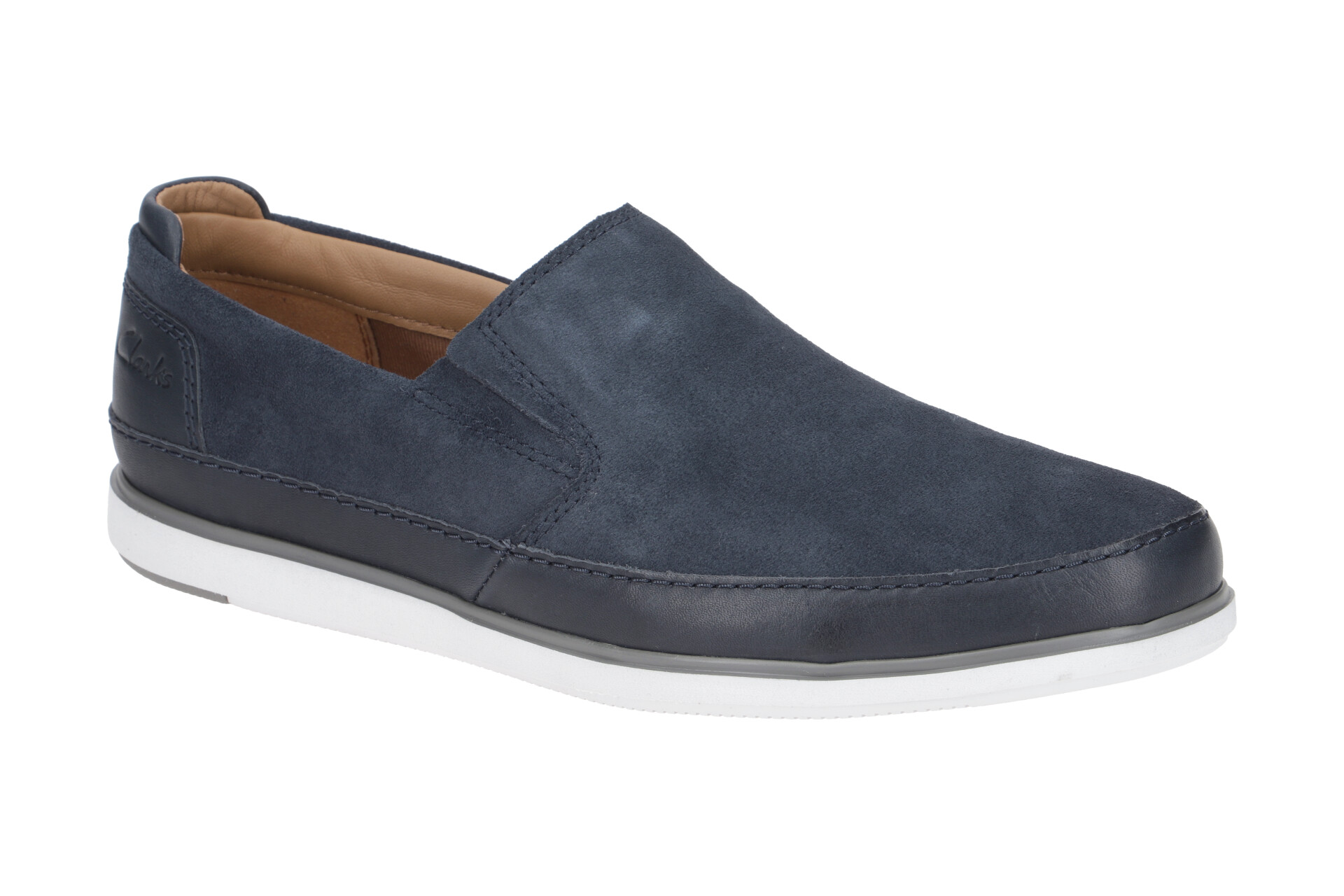Clarks Bratton Step Schuhe Slipper blau 26159692 | Schuhhaus Strauch