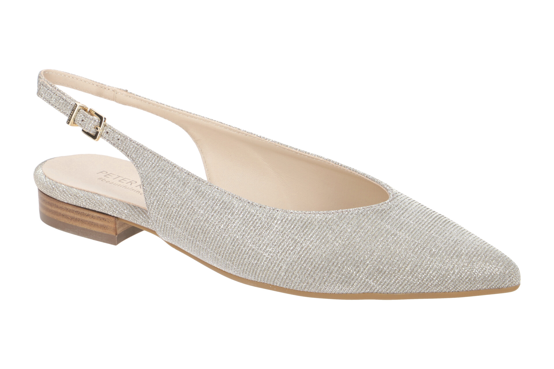 Peter Kaiser Catiana Sling Pumps beige silber Glitzer 19303 | Schuhhaus ...