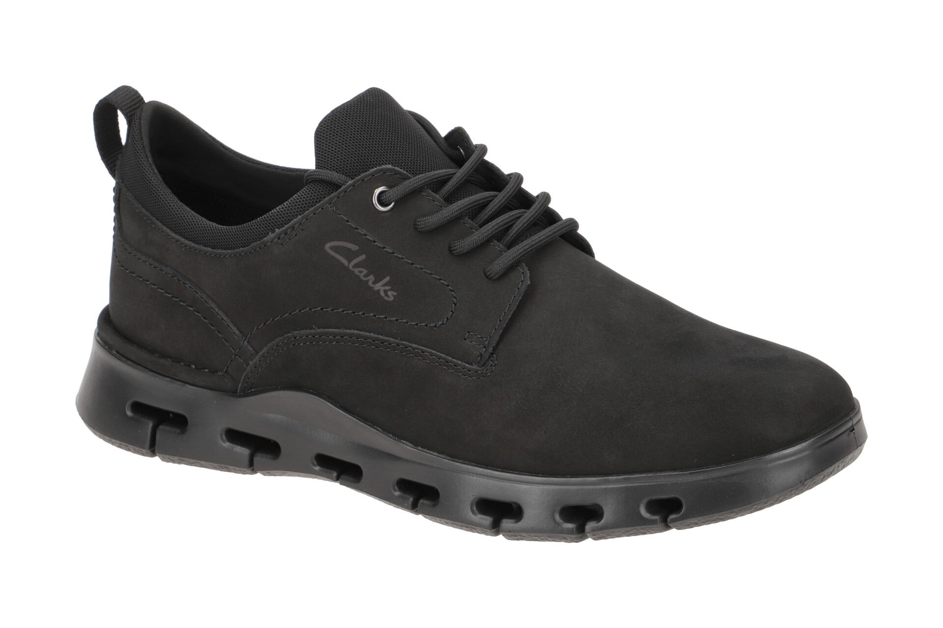 Clarks Nature X Two Schuhe schwarz Nubuck | Schuhhaus Strauch