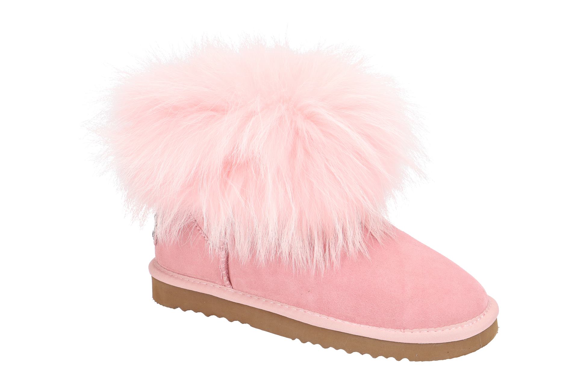 Oog Stiefel rosa Lammfell Boots OB0544 | Schuhhaus Strauch